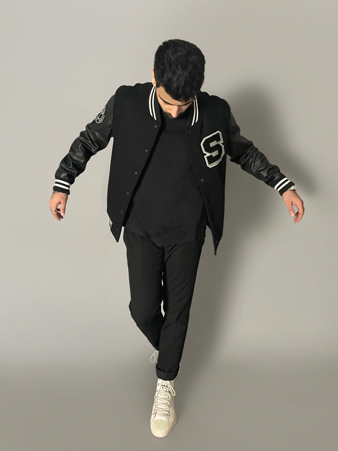 DE/CON/STRUCT LEATHER VARSITY JACKET – Struct
